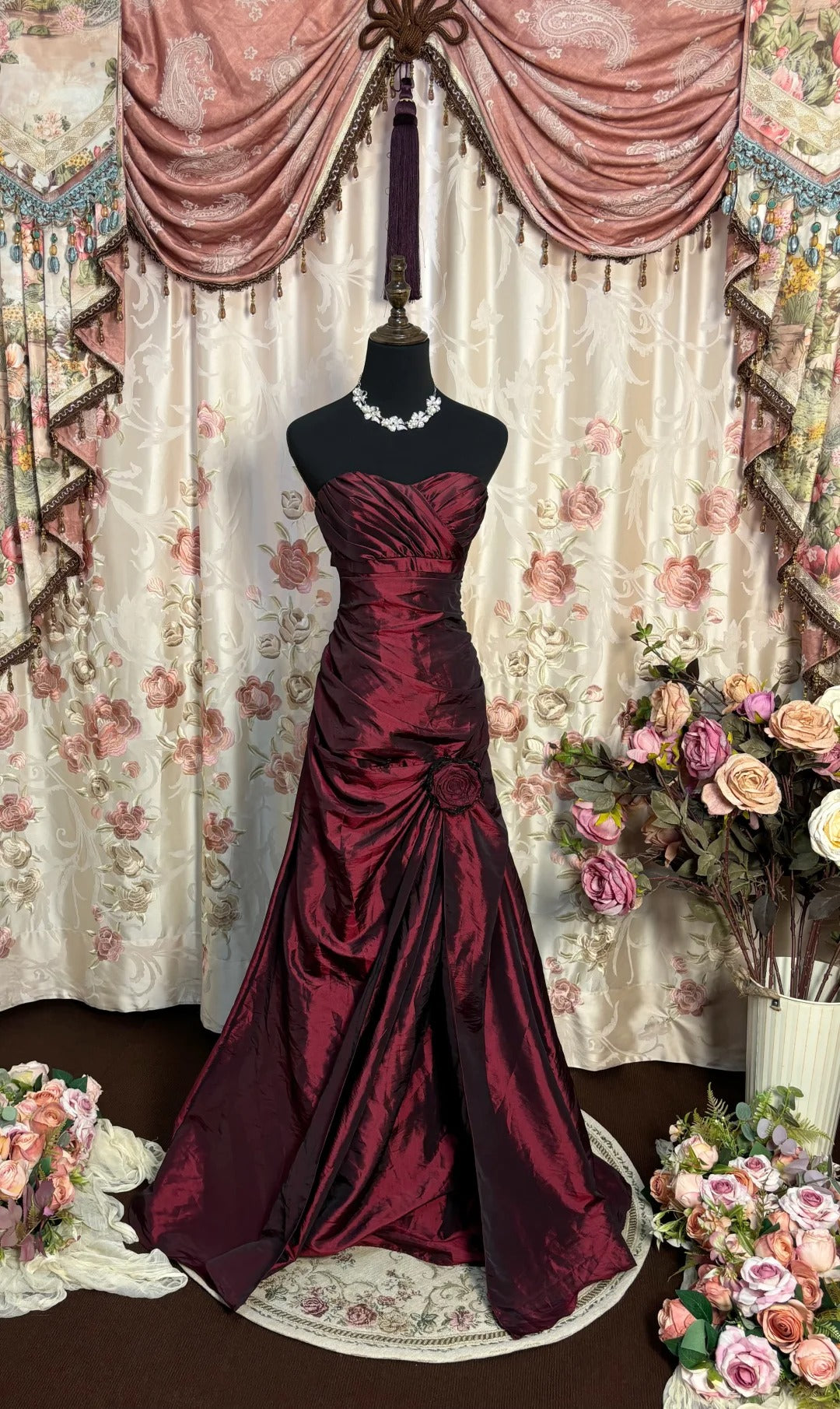 Elegant Prom Dress A Line Sweetheart Pleated Long Prom Gown Evening Dr ...