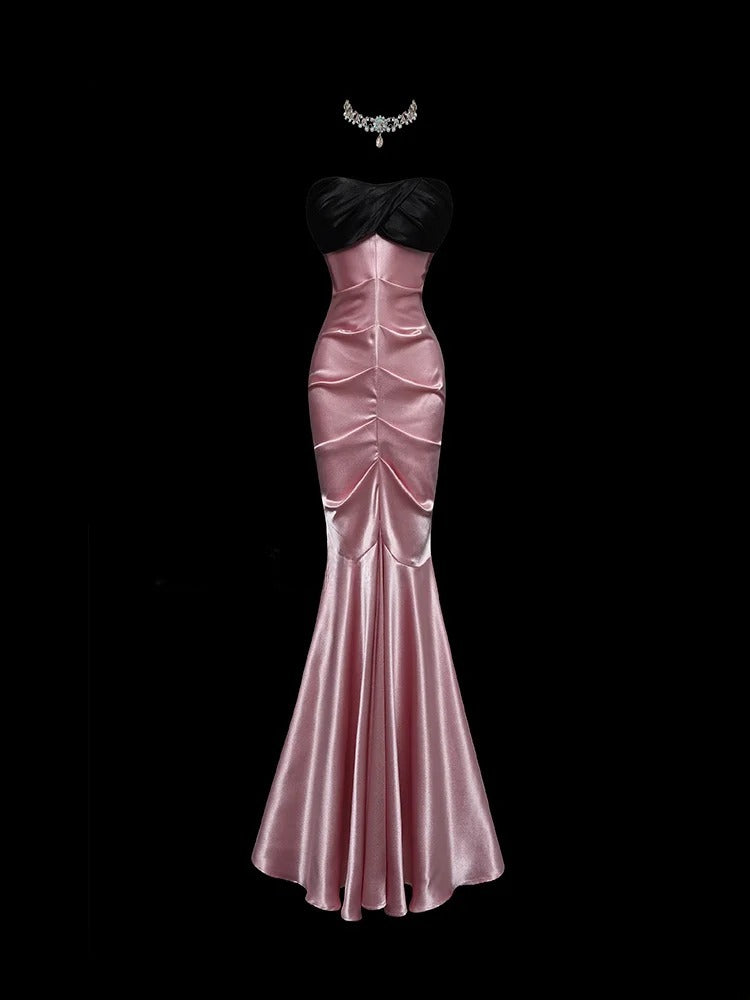 Stunning Prom Dress Sweetheart Pleated Mermaid Gala Dress Evening Dres ...