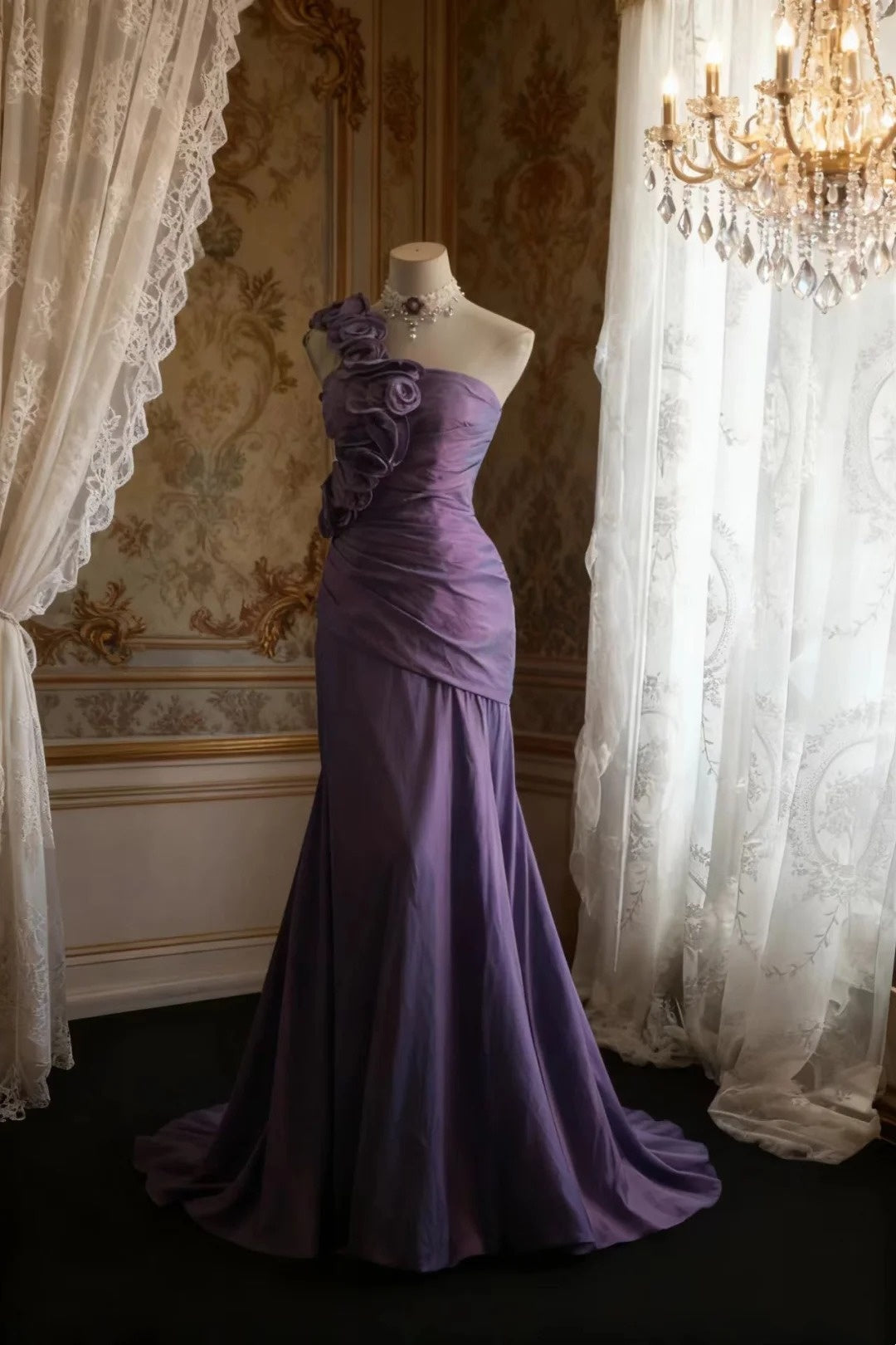 Elegant Prom Dress One Shoulder Pleated Evening Dress Gala Dress D3968 ...